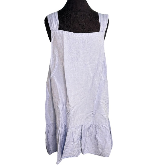 LOFT | Dresses | Loft Plus Blue Linen Short Dress | Poshmark